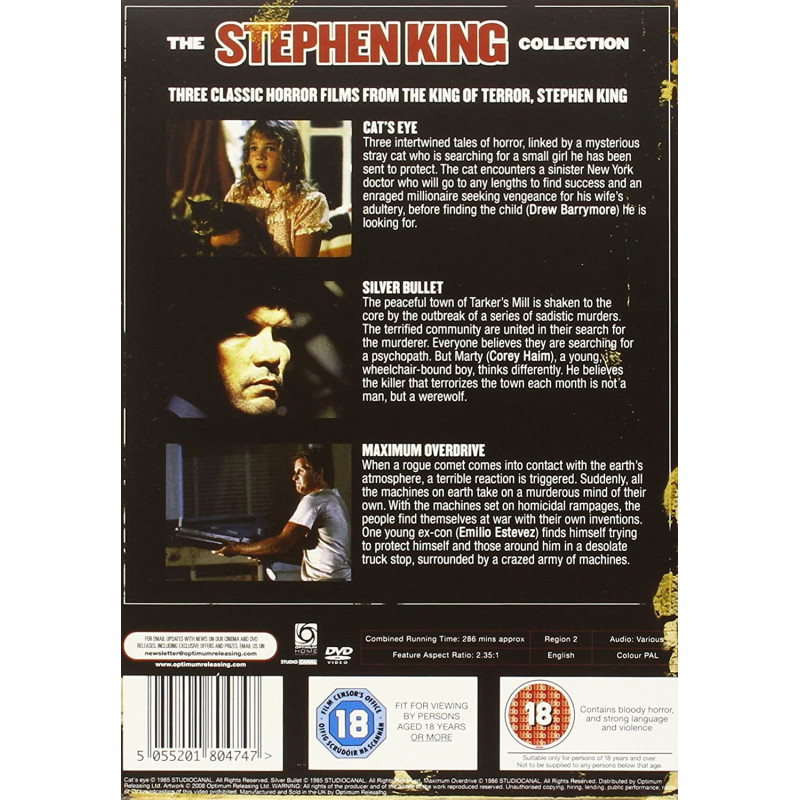 The Stephen King - Collection (1985 - 1986) (3 DVD)