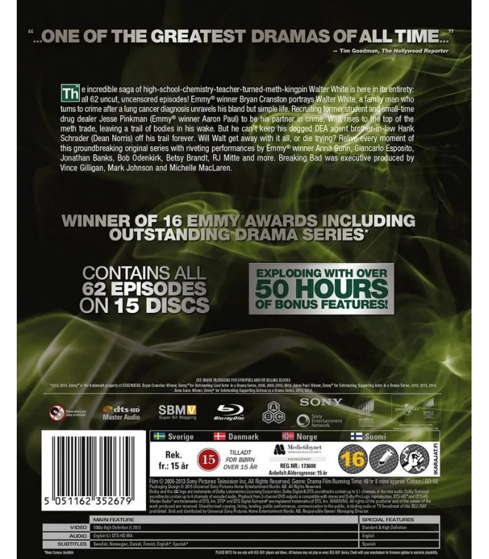 Breaking Bad - Complete Series (2008 - 2013) (15 Blu-ray)