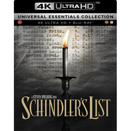 Schindler's List (1993) 30th Anniversary Limited Edition (4K UHD + Blu-ray)