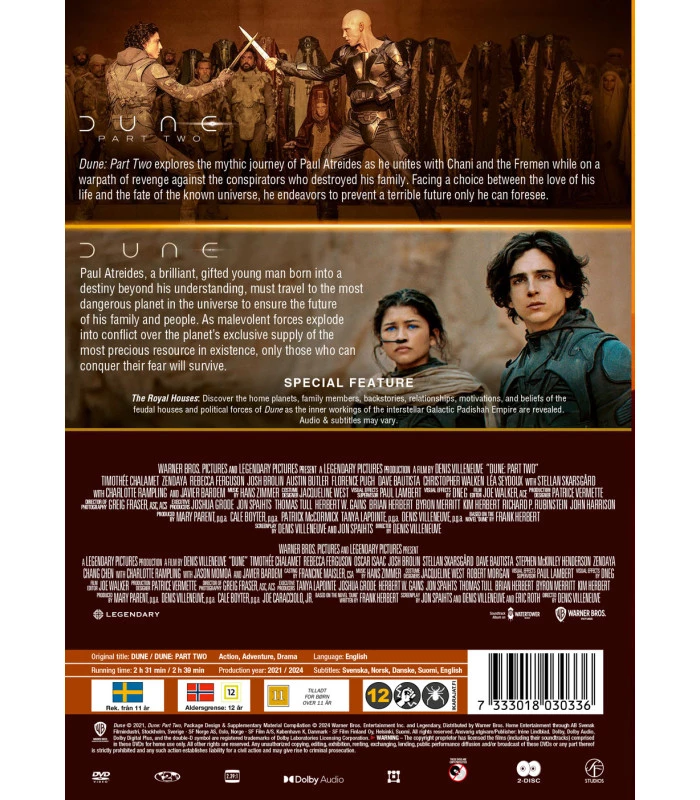Dune: Parts One & Two (2021 / 2024) (2 DVD)