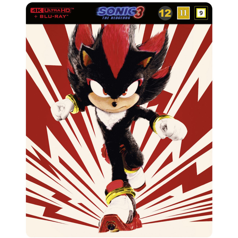 Sonic the Hedgehog 3 (2024) Shadow Steelbook (4K UHD + Blu-ray)