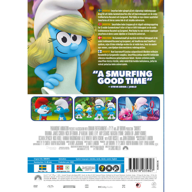 Smurfs 2025 Dvd